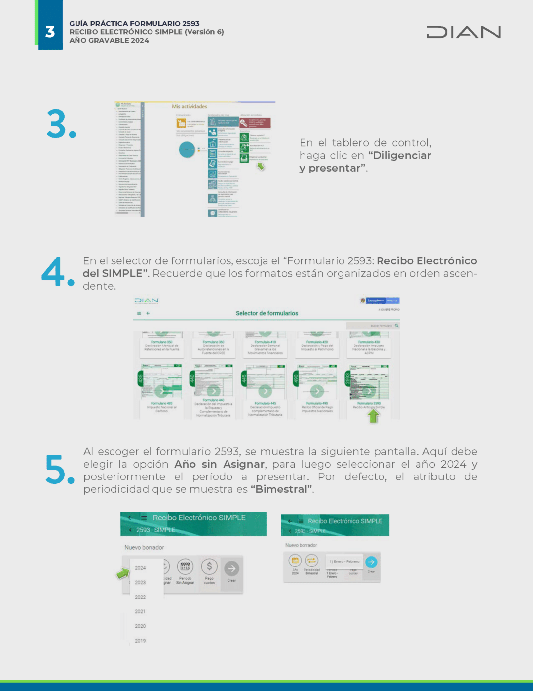 Cómo diligenciar el formulario 2593 para el pago de anticipo bimestral ...